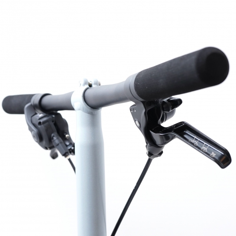 Brompton P Line Low - Ti - Lunar White