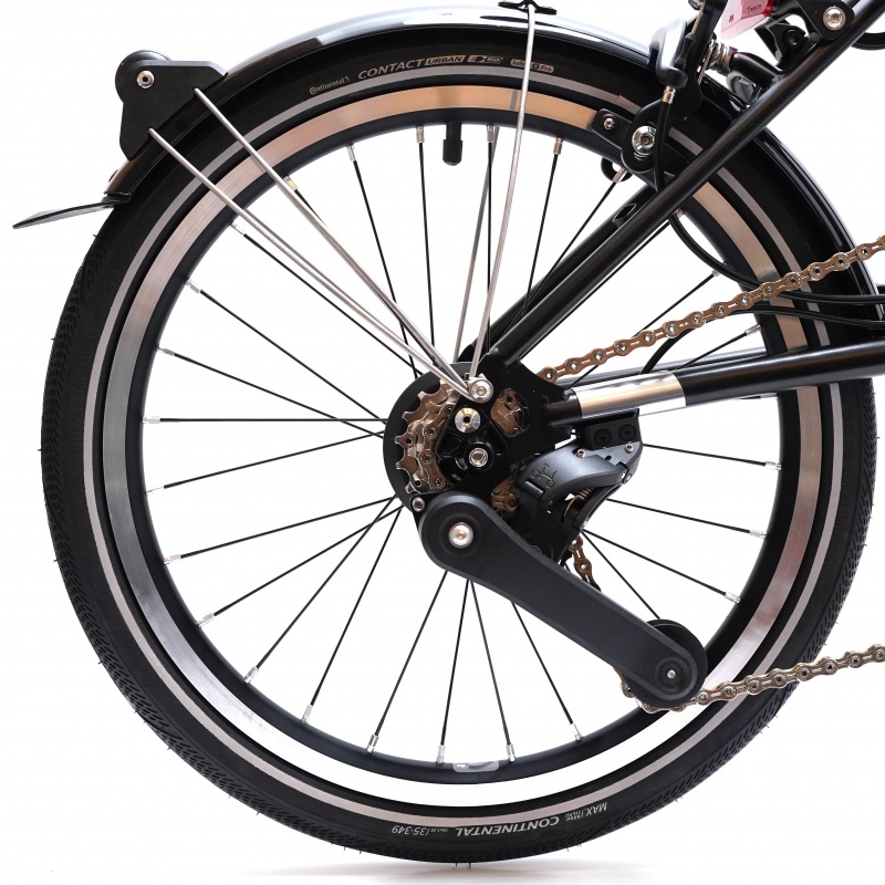 Brompton P Line Low - Ti - Lunar White