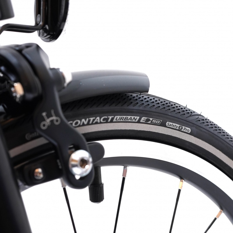 Brompton P Line Low - Ti - Lunar White